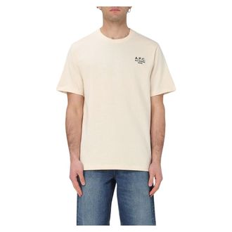 A.P.C. A.p.c., Homme, Tops, Beige, Taille: XS T-Shirt Rue Madame