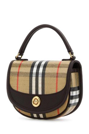 Burberry Womens Printed Canvas Handbag Sandipcheck Borse A Mano Bag