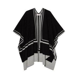Busnel Femme, Vestes, Noir, Taille: ONE Size Garbo Poncho