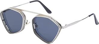 Generic Lunettes de soleil punk en métal pour hommes et femmes pour la conduite en plein air (couleur : E, taille : moyen) 2026