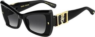 Dsquared2 Lunettes de soleil oeil de chat - Femme - Accessoires - Noir - Taille: 63 MM
