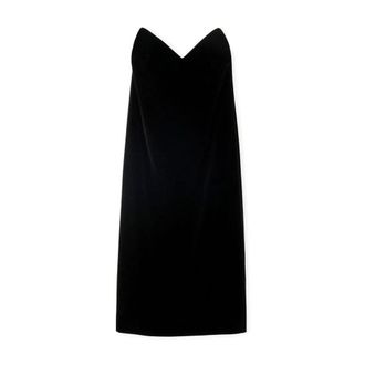Loewe Samtkleid mit Bustier und metallischem Skelett - - Dresses - Damen - Schwarzk - S