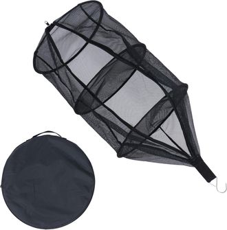 BESPORTBLE Faltbares Dreilagiges Nylon Trockennetz mit Rei&szlig;verschluss Schwarzes Aufbewahrungsnetz f&uuml;r Pflanzen Fisch Kleidung Outdoor Garten Camping