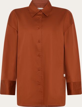 Knowledge Cotton Apparel Damen vegan Hemd Dew Relaxed Burnt Brick