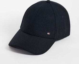 Tommy Hilfiger Cap aus Melton-Wollmix in Schwarz