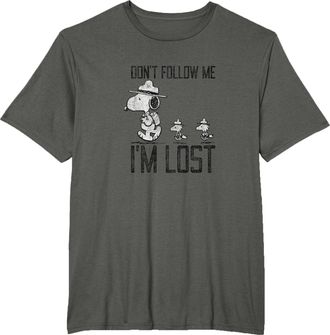 Peanuts Snoopy Dont Follow Me Im Lost T-Shirt
