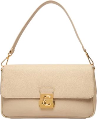 Coccinelle Femme, Sacs, Beige, Taille: ONE Size C-Me Lock Shoulder Bag