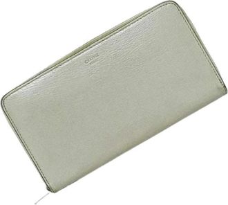 Celine Portefeuille long Pre-owned vintage (bi-pli) - Femme - Pre-owned - Gris - Taille: ONE Size