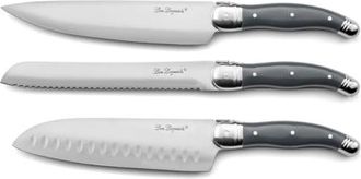 Lou Laguiole Tradition XL K&uuml;chenmesser-Set, 3-teilig