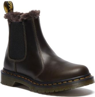 Dr. Martens 41415020 Bottes &agrave; enfiler en cuir lisse pour femme Marron fonc&eacute;, marron fonc&eacute;, 37 EU