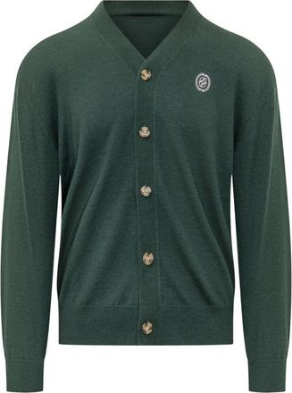 Dr&ocirc;le de Monsieur D Mirror Cardigan - Homme - Pulls - Vert - Taille: S