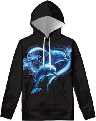 Coloranimal Sweat à capuche amusant tournesol pour femmes, adolescentes, filles, sweat à capuche avec cordon de serrage, pull à manches longues, taille XS 4XL, Da