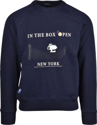 In The Box Homme, Sweatshirts et sweats &agrave; capuche, Bleu, Taille: L Felpa Girocollo
