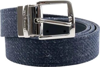 Kiton Homme, Accessoires, Bleu, Taille: 115 CM Mixed-Material Belt