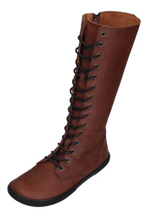 Koel Damenschuhe - Barefoot Stiefel Flora - Chocolate, Größe:37 EU