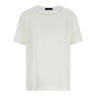 Fabiana Filippi Embroidery T-shirt - - Tops - Damen - Wei&szlig; - S