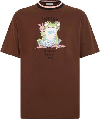 Iceberg Grafik-T-Shirt - - Tops - Herren - Braun - L