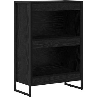 vidaXL B&uuml;cherregal Schwarz Eichen-Optik 80 x 30 x 155 cm Holzwerkstoff vidaXL