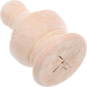 BESPORTBLE jojofuny Europ&auml;ische Holz Zierspitze 6x10cm Unlackierte Hartholz Abschlusskappe f&uuml;r Bettpfosten und Treppengel&auml;nder Dekoratives Gel&auml;nderpfosten Orname
