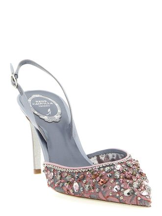Rene Caovilla Cinderella Heel - Grey