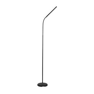 Eglo LED Stehlampe Laroa, Standlampe mit Touch, dimmbar in Stufen, Stehleuchte aus Kunststoff in Schwarz, Standleuchte, LED B&uuml;rolampe neutralwei&szlig;