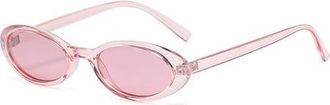 Generic Lunettes de soleil rondes &agrave; petite monture tendance for hommes et femmes, lunettes de soleil quotidiennes for les d&eacute;placements quotidiens(Pink)