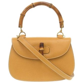 Gucci Pre-owned Cuir sacs-gucci - Femme - Pre-owned - Jaune - Taille: ONE Size