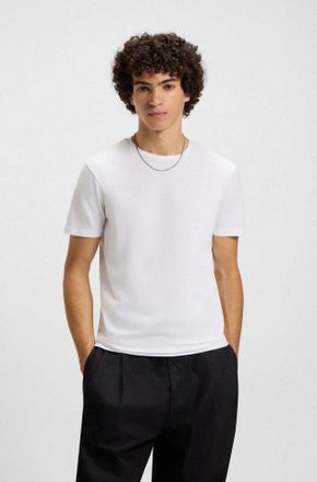 HUGO BOSS T-Shirt HUGO-Round (Packung, 2er) Rundhalsausschnitt, Slim-Fit, HUGO Logo-Druck
