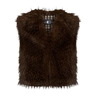 Luisa Cerano Boho-Weste in Fell-Optik - - Jackets - Damen - Braun - S