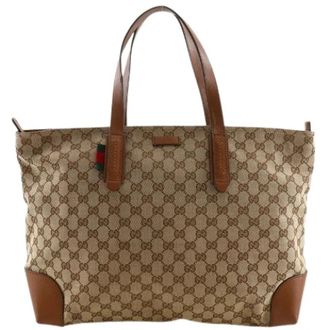 Gucci Pre-owned GG Canvas Tote Bag - - Pre-owned - Damen - Braun - ONE SIZE