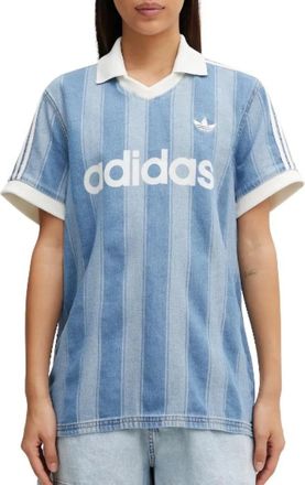 adidas Femme, Sport, Bleu, Taille: 40 FR Denim Football Jersey