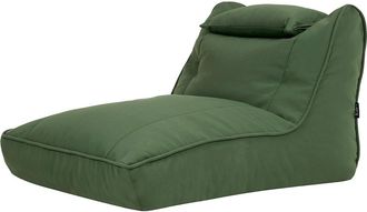 Icon Brand Nova Sitzsack Sessel für Erwachsene, Khakigrün, Olefin Stoff für Drinnen und Draußen, Riesen Sitzsack mit Füllung, Bequemer Sessel, Garten, Terrasse, 