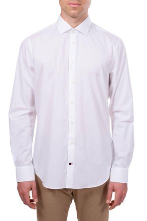 Tommy Hilfiger Tailored Herren Slim Fit Businesshemd PRK SHTSLD99902 TT0TT01936, Einfarbig, Gr. 40, Weiß (100)