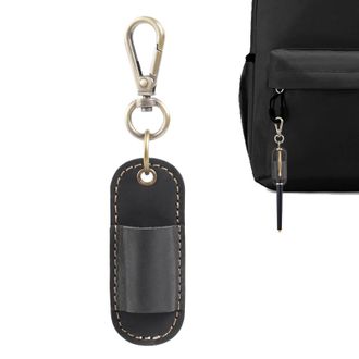 Generico Federhalter für Kordel, tragbar, aus Leder, verlustfrei, Stifthalter mit Kordelzug, für Café, Schlafzimmer, Krankenhaus, Heimbüro, Schule, Zimmer