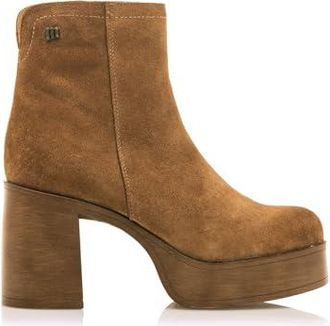 Mtng Bottines à Talons Femme Bottines à Talons Sixties 59738 Femme | De Cuir, avec lintérieur Cuir Toe Cap Arrondie | Bottines à Talons décontracté | Ferme