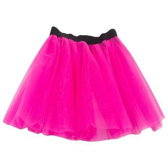 Generic Jupe tutu en tulle &eacute;lastique pour fille - Jupe courte en tulle - Multicouche - Jupe de danse trap&egrave;ze pour enfants - Style r&eacute;tro rockabilly, RD2., tail