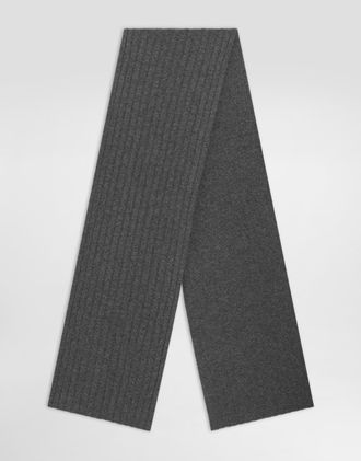 Dolce & Gabbana Strickschal Aus Kaschmir - Mann Schals Und T&uuml;cher Grau Pz