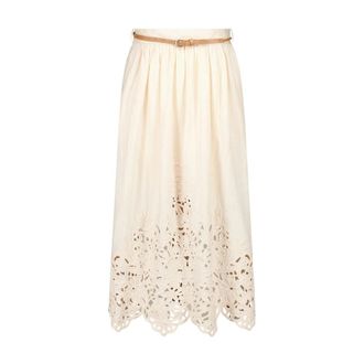 Zimmermann Bestickter Leinen Midi-Rock - - Skirts - Damen - Beige - XL