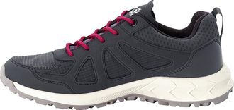 Jack Wolfskin Damen Woodland 2 Texapore Low W, Grey / Red, 37.5 EU