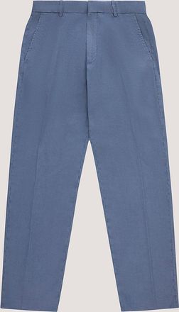 Circolo 1901 Regular-Fit Trousers in Twill Avio / 48