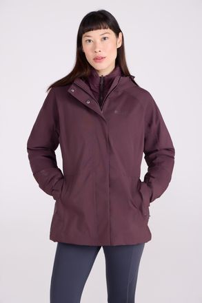 Mountain Warehouse Alaskan Steppjacke f&uuml;r Damen (Dunkelrot)