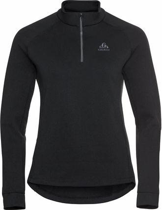 Odlo Fleecepullover Damen Berra I Midlayer mit Halbrei&szlig;verschluss I Langarm Wandershirt