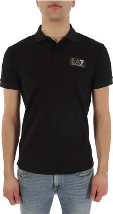 Emporio Armani Emporio Armani Ea7, Homme, Tops, Noir, Taille: 2XL Polo