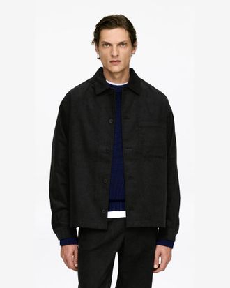 Arket Overshirt Aus Cord -Schwarz