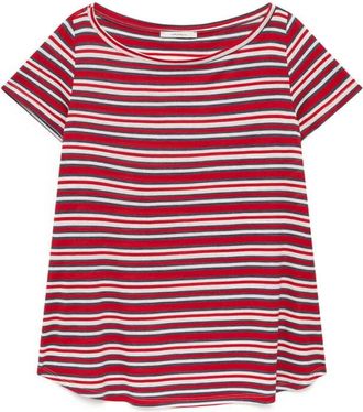 Maliparmi Maliparmi, Femme, Tops, Multicolore, Taille: 40 FR T-Shirt d&eacute;t&eacute; &agrave; rayures
