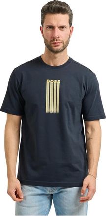 HUGO BOSS Homme, Tops, Bleu, Taille: 4XL T-shirts et polos Boss