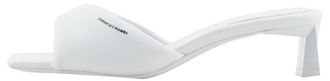 A|X Armani Exchange Damen Dalia, Soft Band,Small Logo Heeled Sandal, Op. White, 39 EU