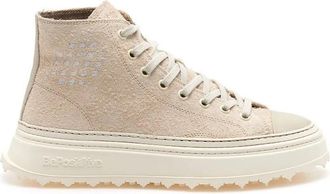 Bepositive Low-Top Sneaker - Cuprace Star - Funky Fur Sneakers - Gr. 36 (EU) - in Beige - f&uuml;r Damen