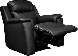 Vente-Unique Fauteuil Relax Evasion en Cuir - Noir