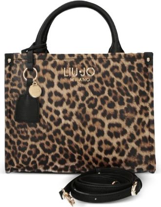 Liu Jo Femme, Sacs, Brun, Taille: ONE Size Sac Shopping Imprim&eacute; L&eacute;opard